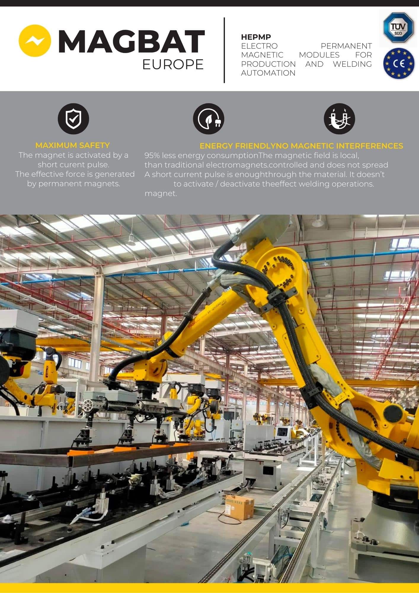 Magnetic Modules for Welding Automation - MAGBAT-europe